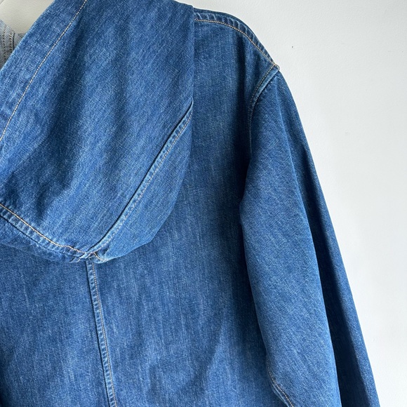 B SIDES | Jackets & Coats | Nwot B Sides Denim Hooded Travel Jacket In ...